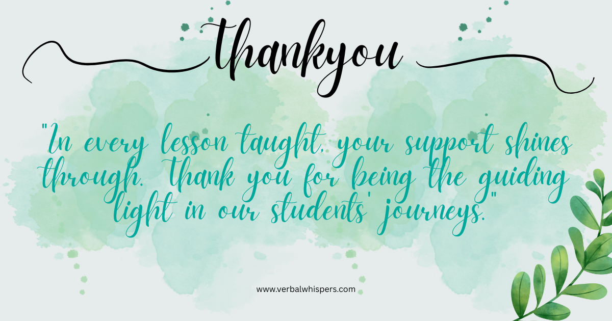 15+ Thank You Quotes to Parents From Teachers